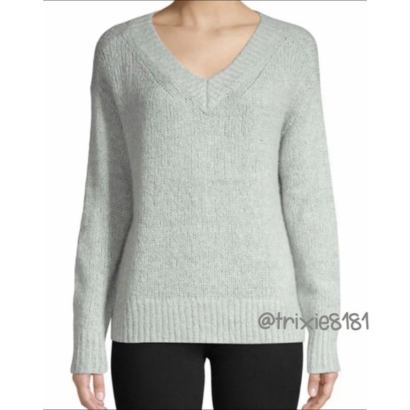 En Thread | Sweaters | Nwt En Thread Wide Vneck Light Green Oversize ...